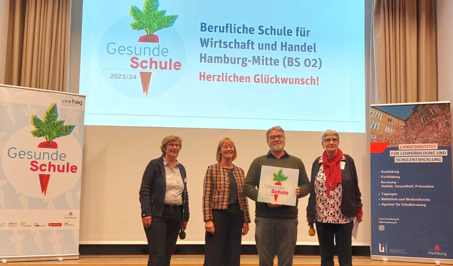 BS02 erneut als „Gesunde Schule“ ausgezeichnet – Archiv – BS02 Hamburg